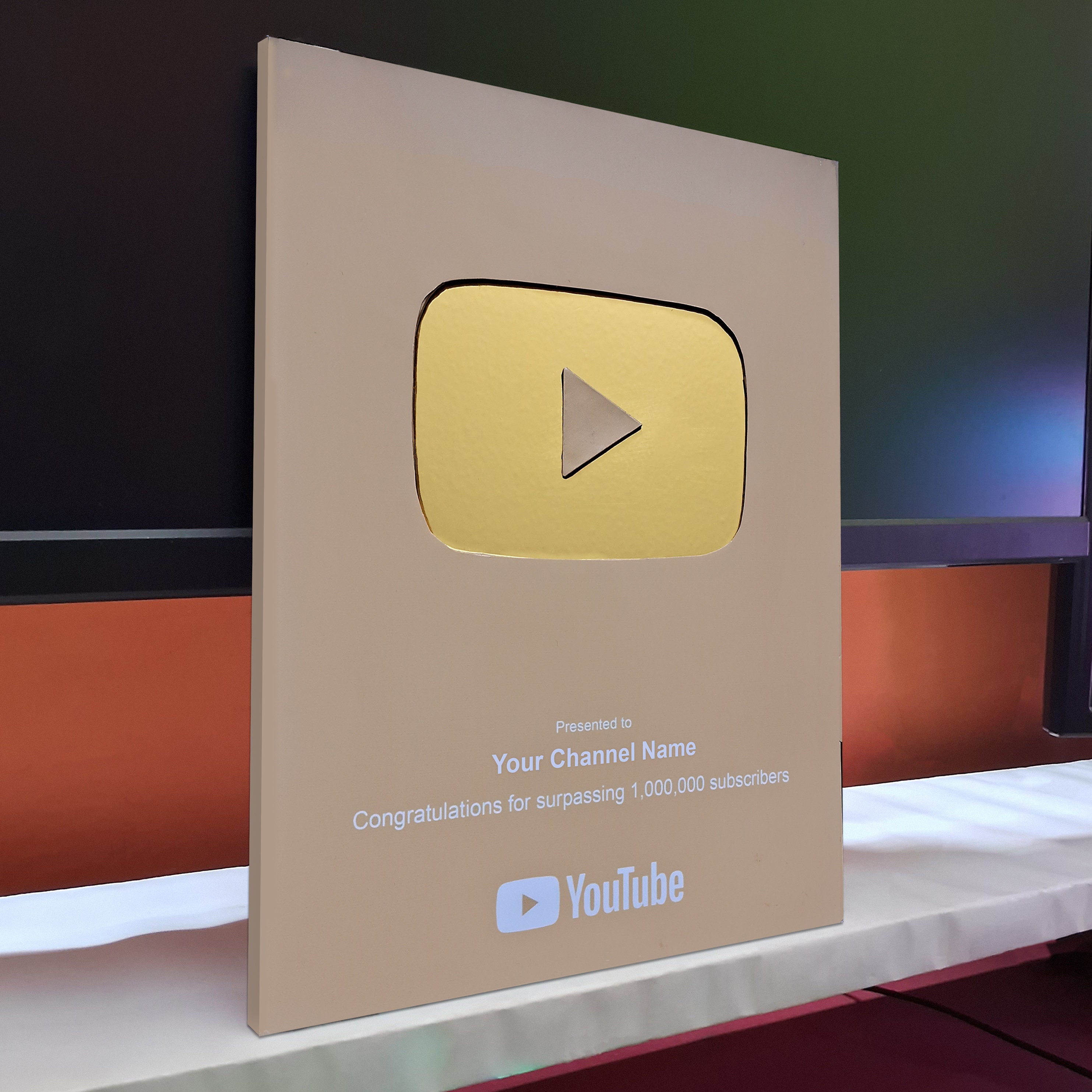 Buy Youtube Play Button Youtube Creator Award Decorative Item Online in ...
