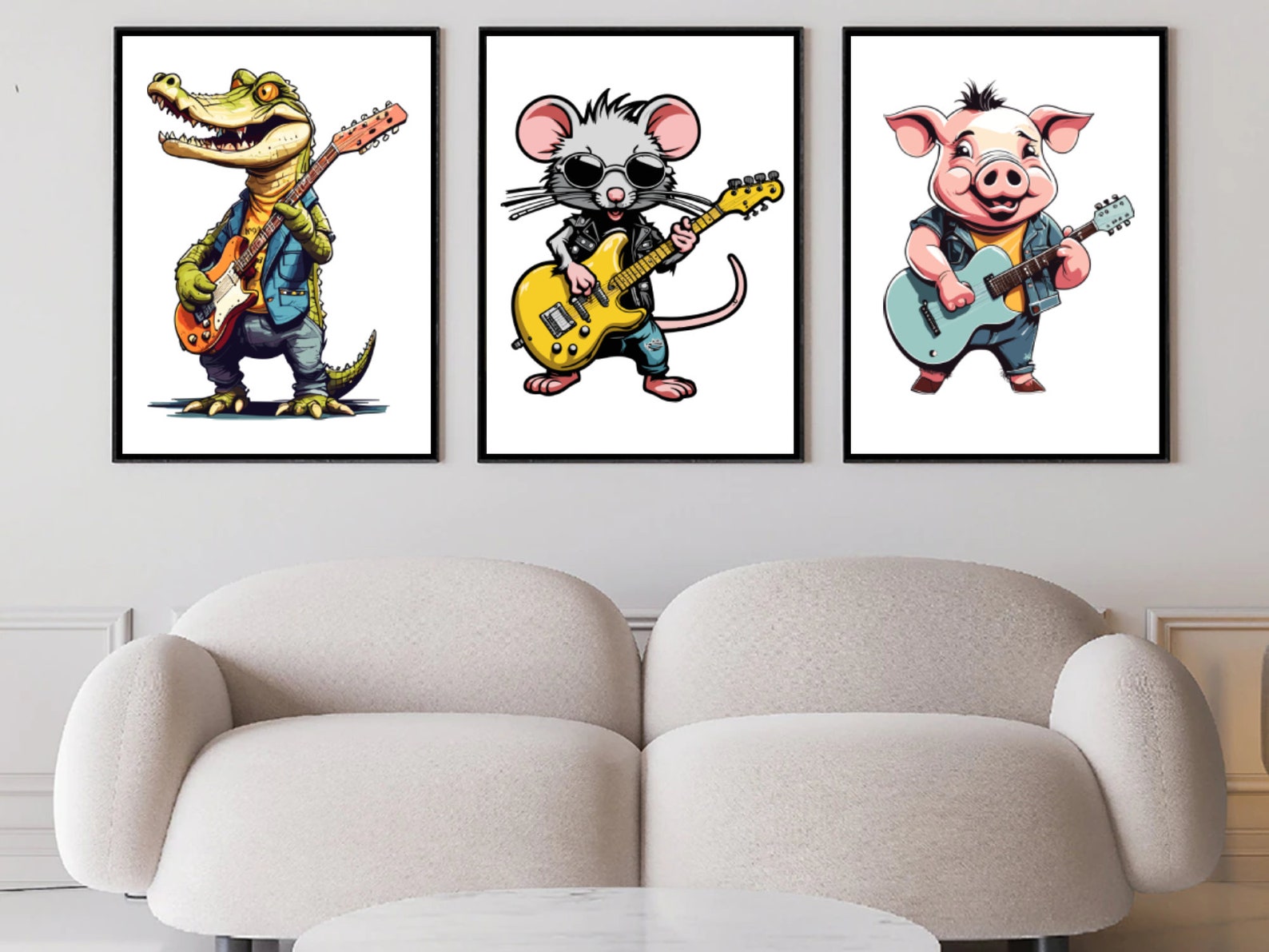 Punk Rock Animals Clipart: SVG/PNG Bundle (20 Designs) - Etsy