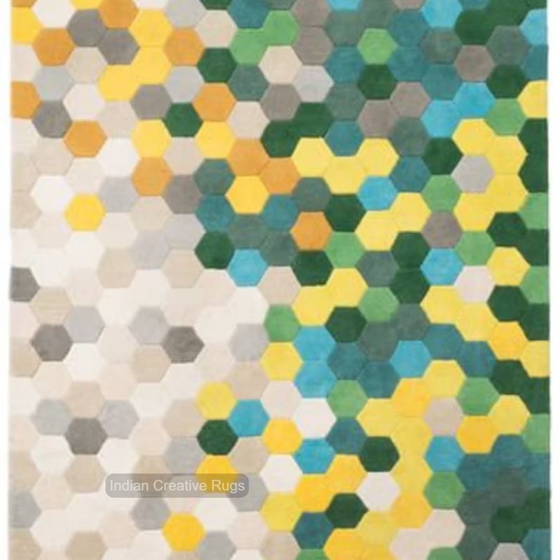 Hexagonal Rug - Etsy