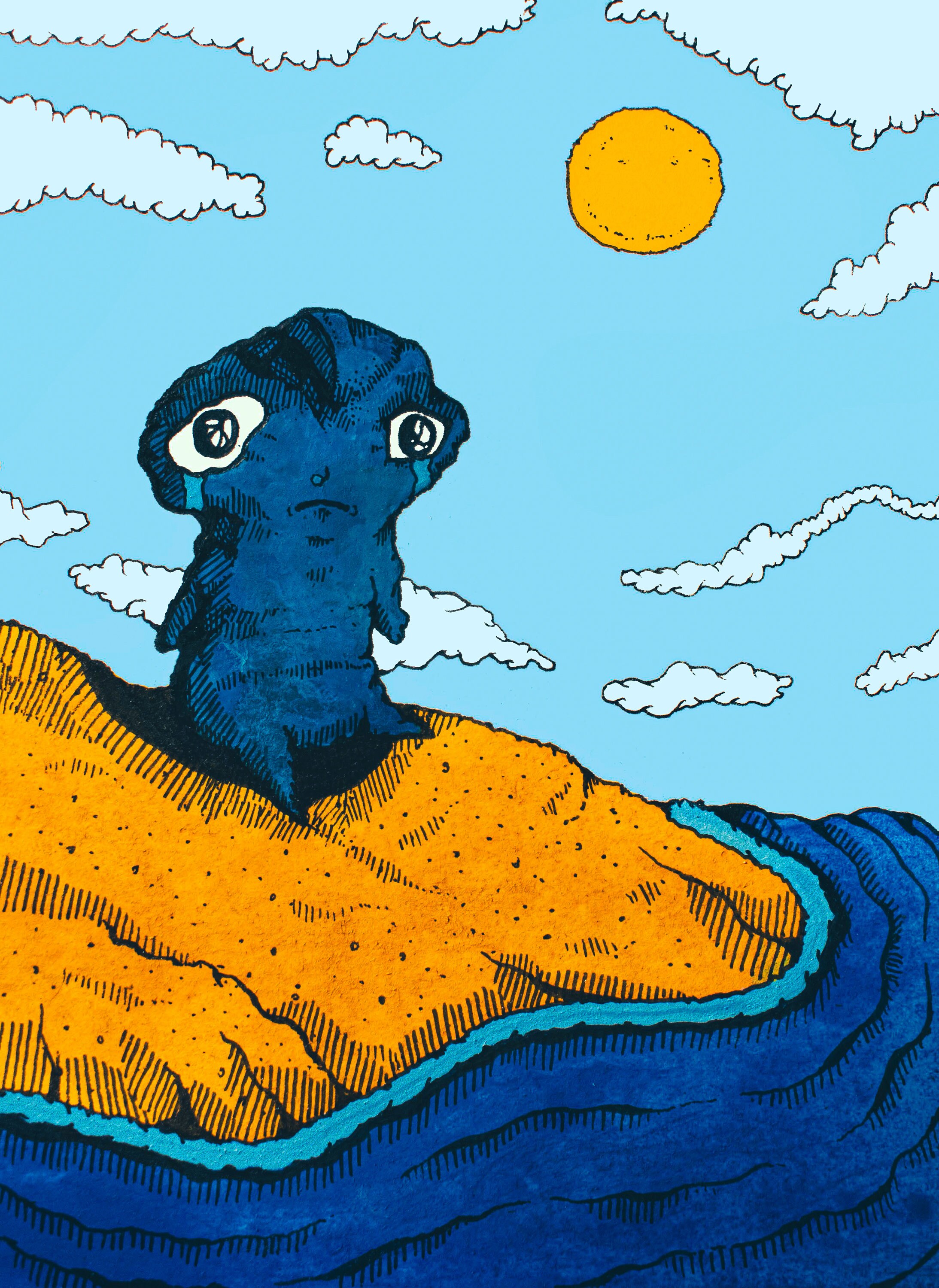 Print "saddest Boy in the Sea" - Etsy