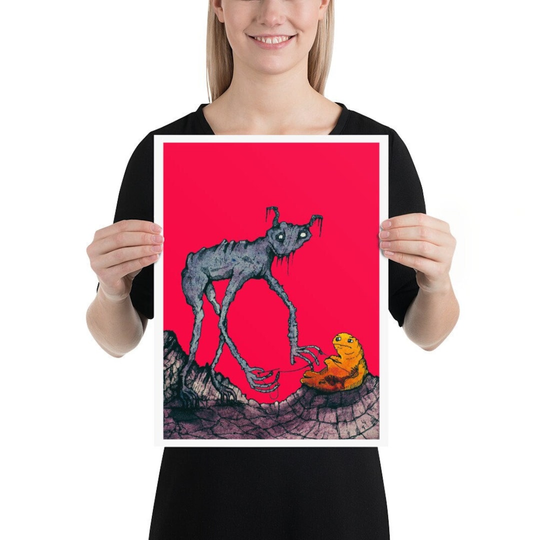 Print in the Hands of a Gleebus - Etsy