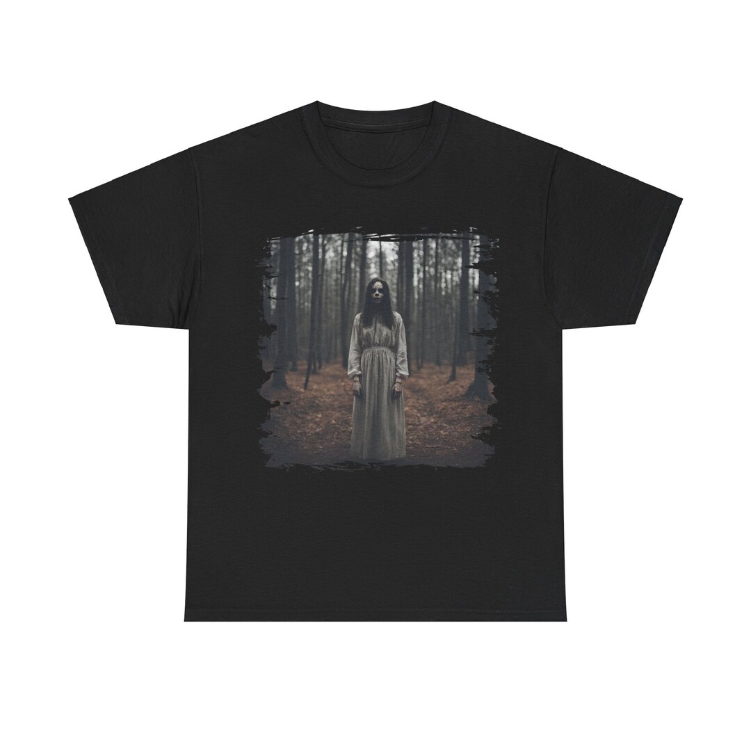 Creepy Girl in Woods Horror Scary Freaky Sarcastic Dark Humour Horror ...