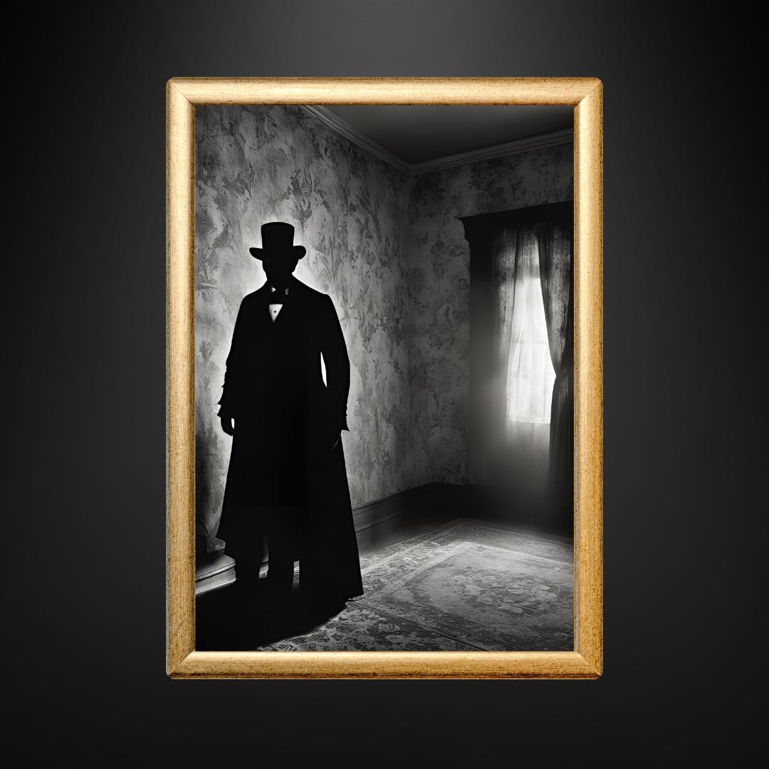 Hat Man Ghost Demon Paranormal Horror Downloadable Digital Wall Art ...