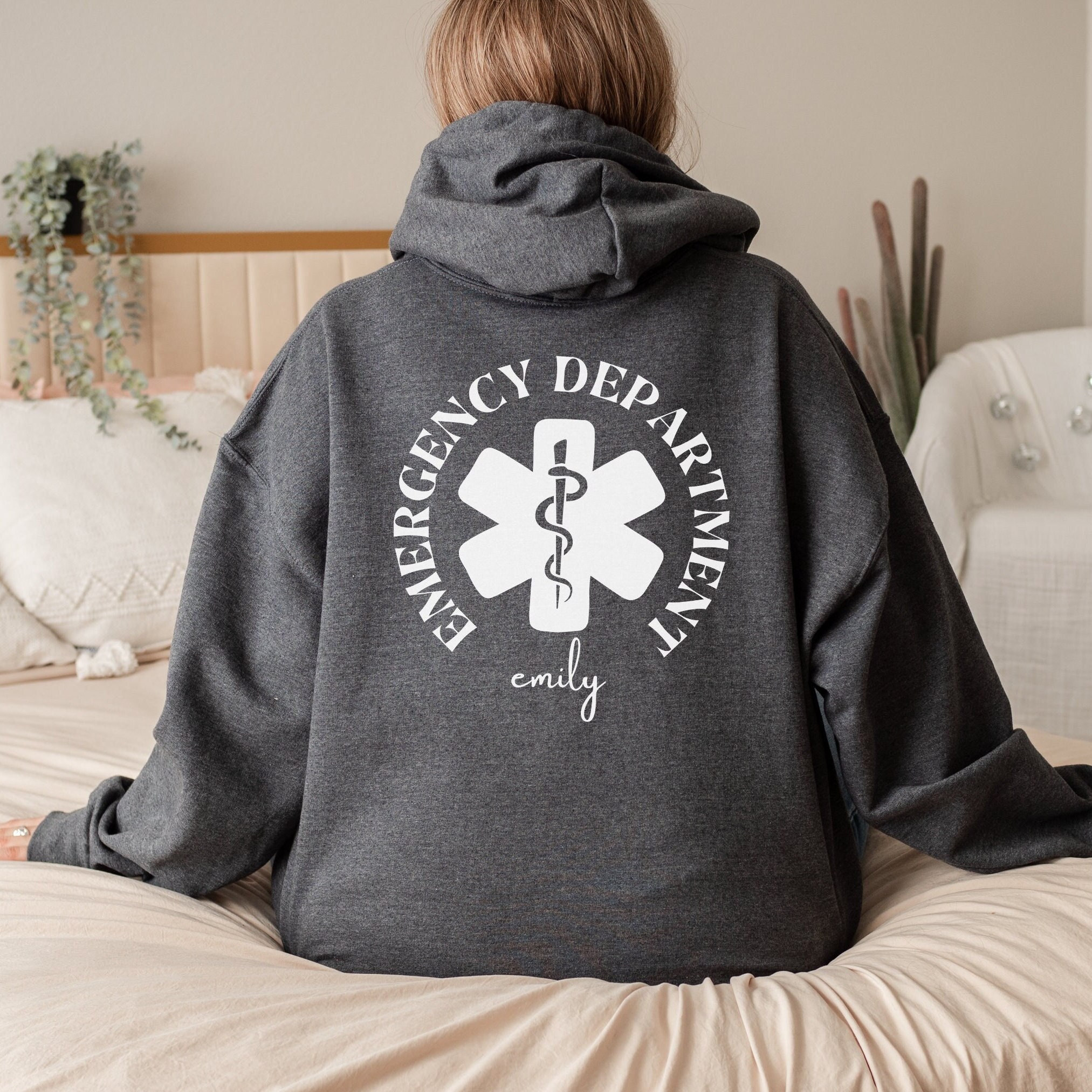 EMT Jacket EMT Hoodie Emergency Department Sweatshirt Emergency ...