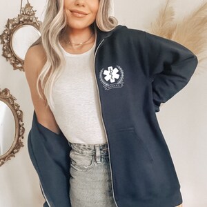 Full Zip Jacket Nurse Jacket ICU Nurse Sweatshirt Nursing Jacket ...