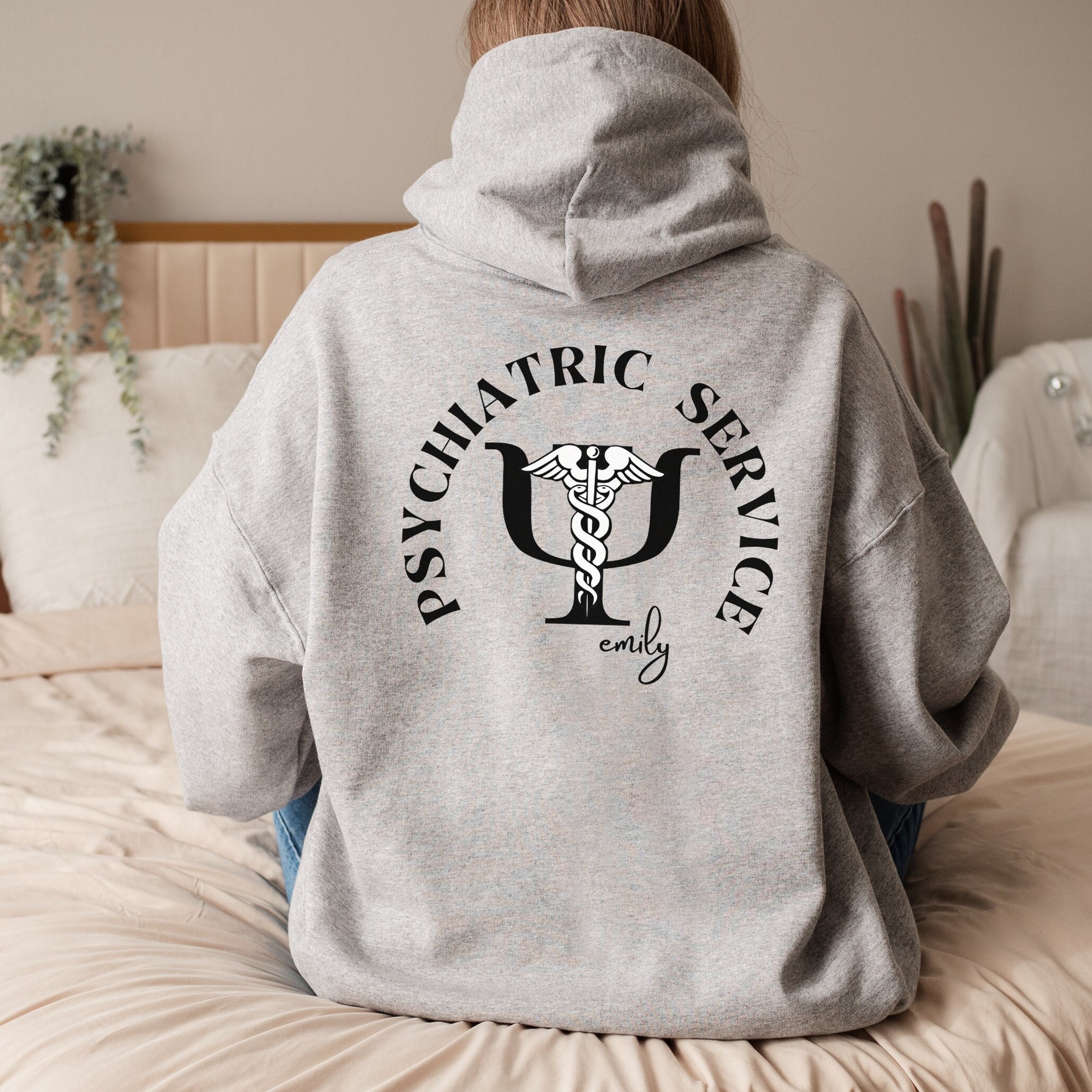 Psychiatrist Zip up Hoodie Psychology Doctor Gift for Psychotherapist ...