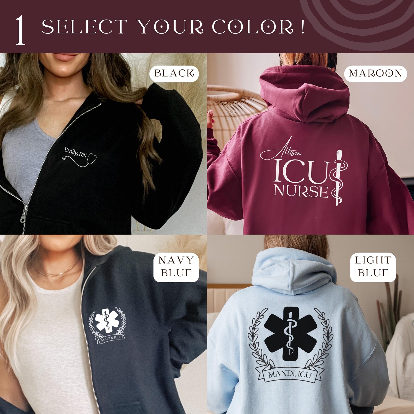 EMT Jacket EMT Hoodie Emergency Department Sweatshirt Emergency ...