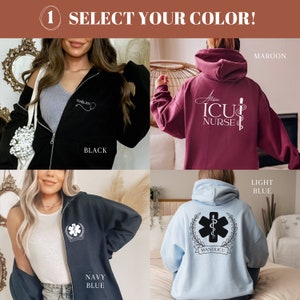 Nursing Jacket Personalized RN Jacket Healthcare Jacket Full Zip Jacket ...