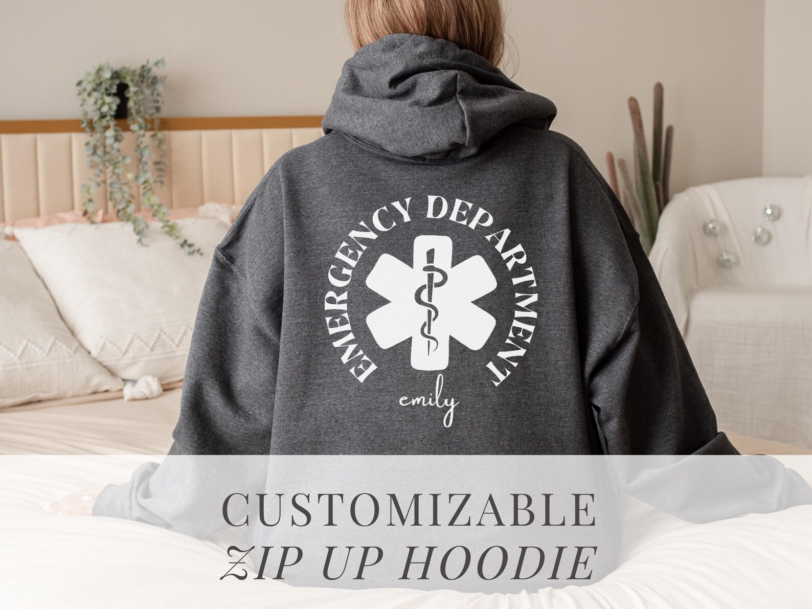 EMT Jacket EMT Hoodie Emergency Department Sweatshirt Emergency ...