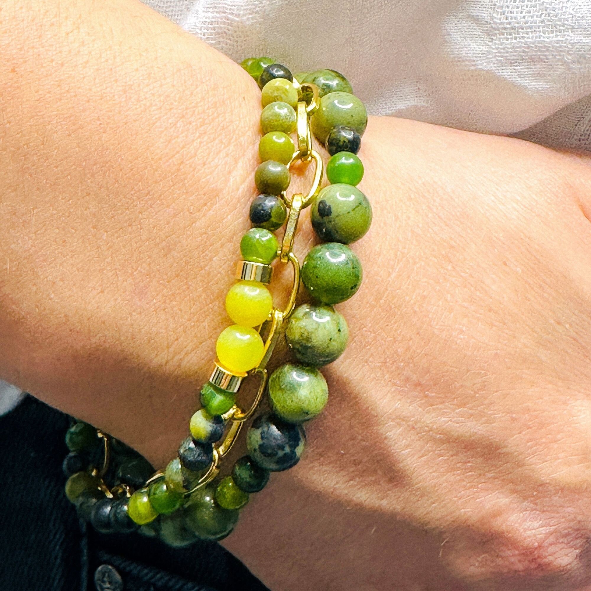 Handmade Green Jade Gemstone Necklace-genuine Jade Jewelry-personalized ...