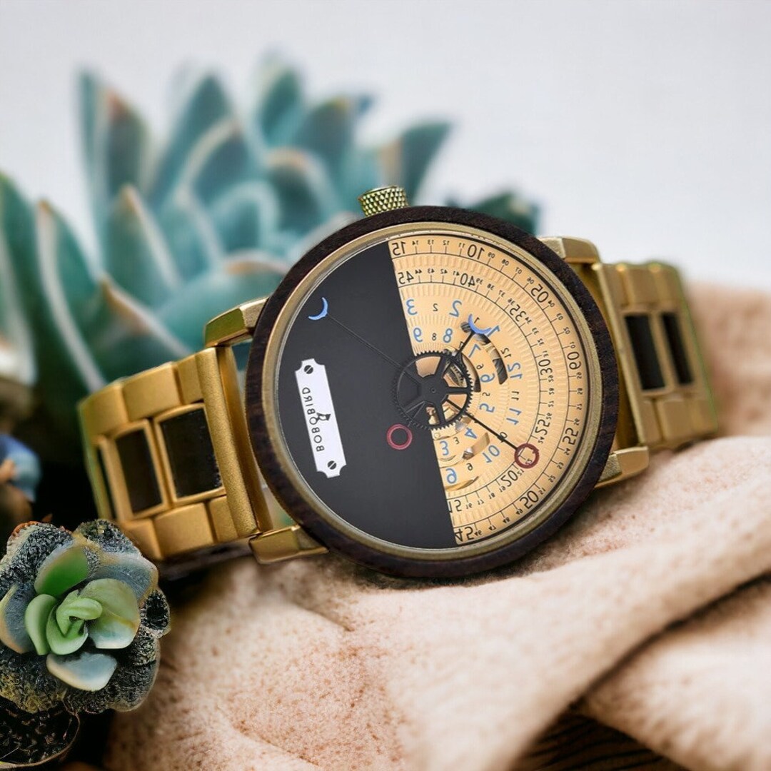 BOBO Bird Mechanical Male Watch Automatic Stainless Steel and - Etsy ...