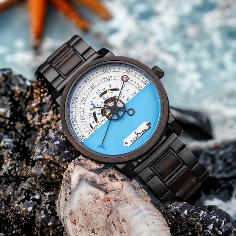 BOBO Bird Mechanical Male Watch Automatic Stainless Steel and - Etsy ...