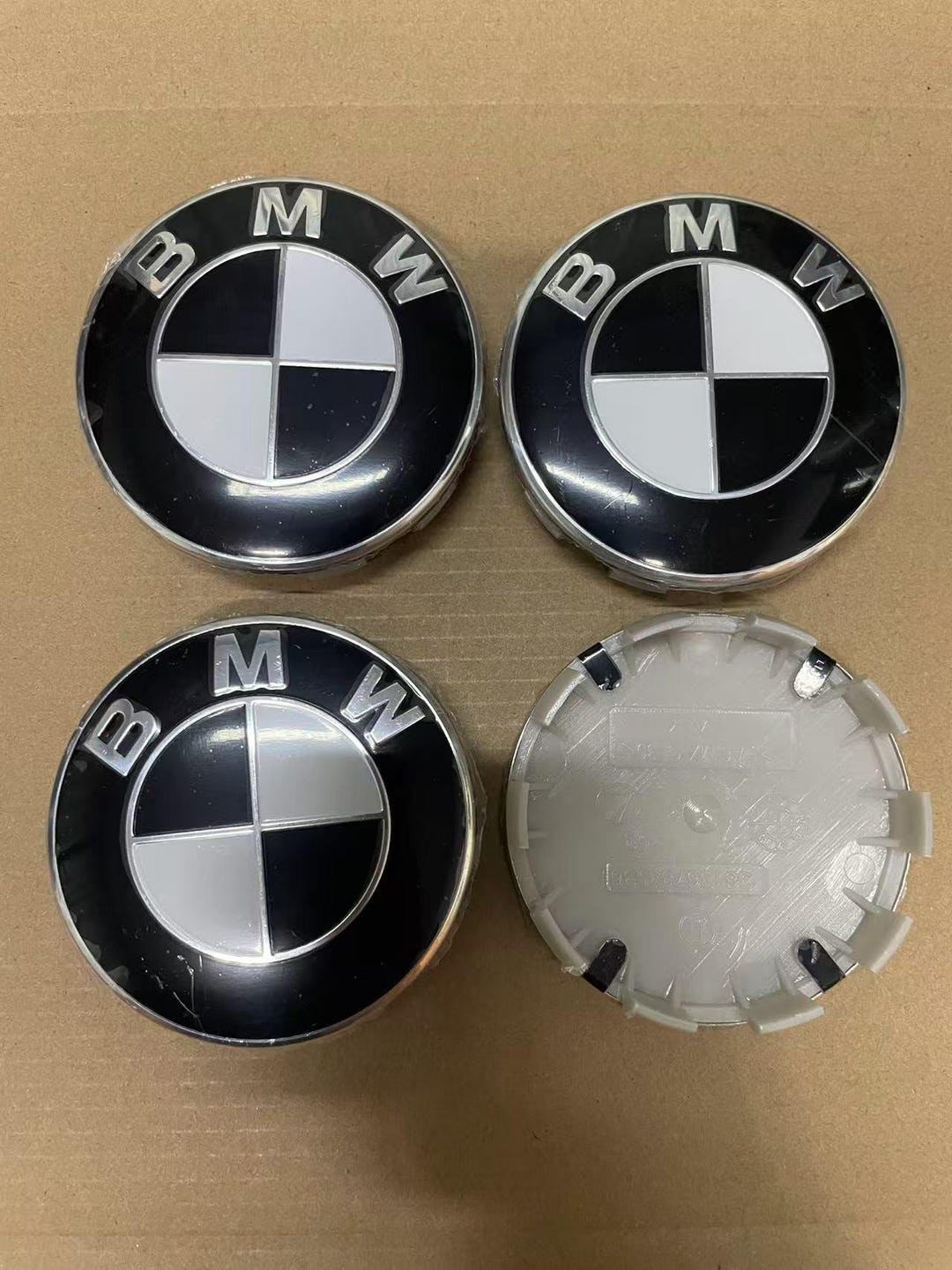 Set of 4 Original BMW Wheel Hub Centre Caps 68MM Fits Most 1 3 5 7 ...