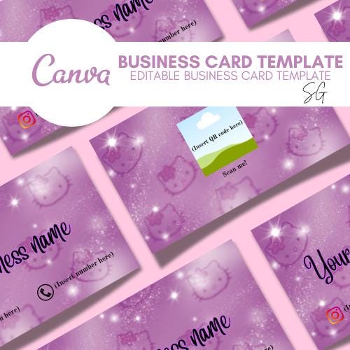 Business Cards, 2025 Business Cards, Editable Canva Template - Etsy