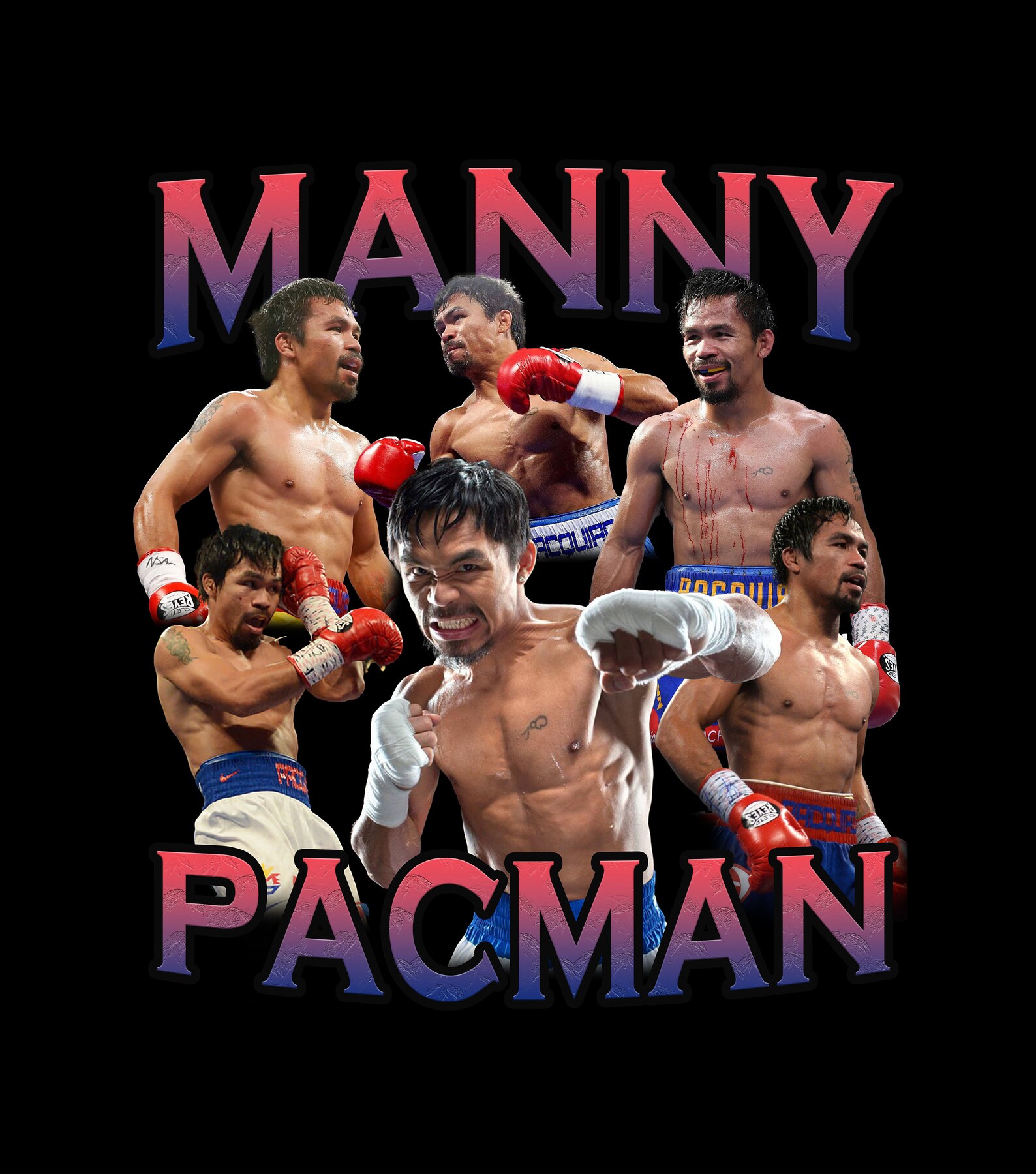Manny Pacman PNG Shirt Desing, Manny Pacman T-shirt Png, 300 Dpi - Etsy
