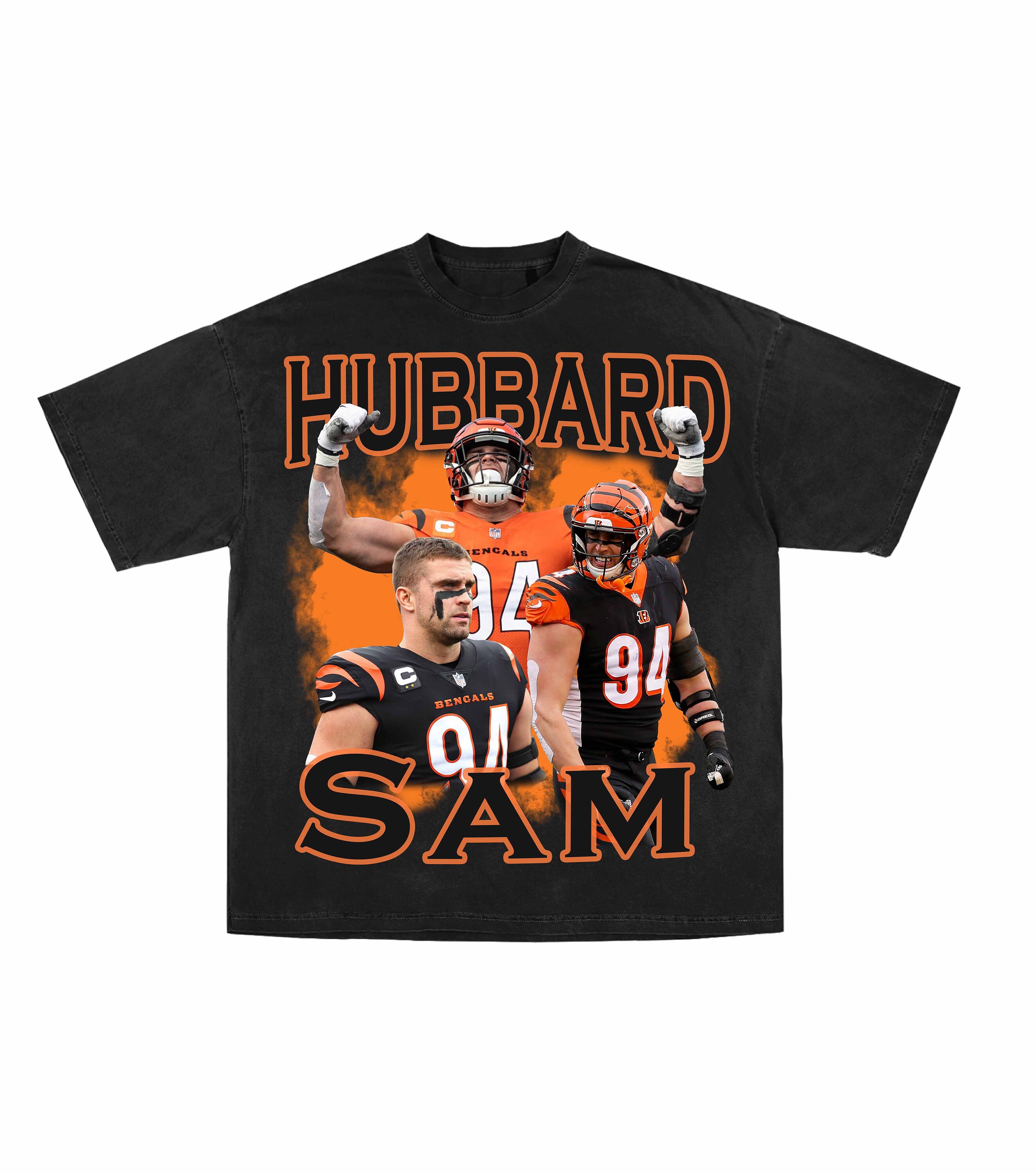 Sam Hubbard PNG Bengal PNG Printable Bootleg T-shirt Design Football ...