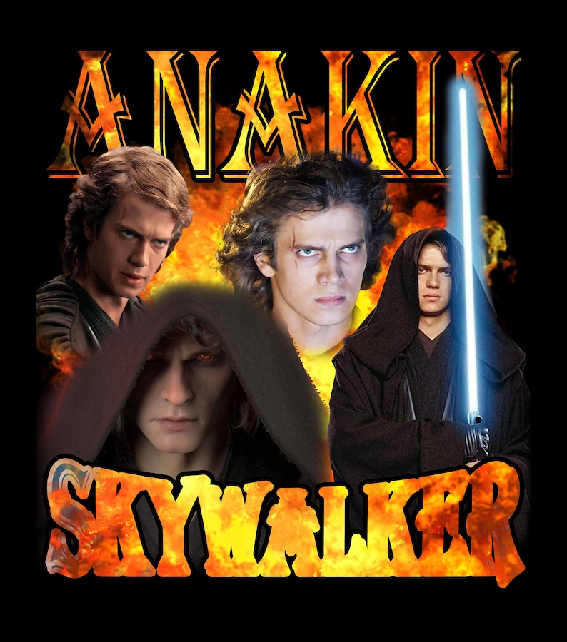 Anakin Skywalker PNG T-shirt, Anakin Skywalker Graphic T-shirt, Anakin ...