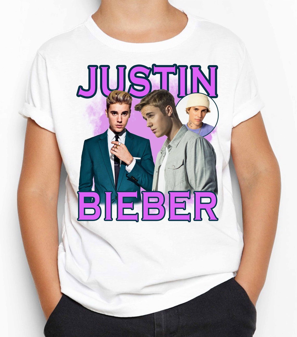 JUSTIN BIEBER T Shirt Design PNG, Vintage Rap Bootleg Png, Instant ...