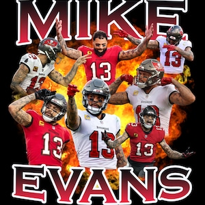 Mike Evans| T-shirt PNG | Bootleg T-shirt PNG | Printable Bootleg T ...