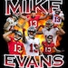 Mike Evans| T-shirt PNG | Bootleg T-shirt PNG | Printable Bootleg T ...