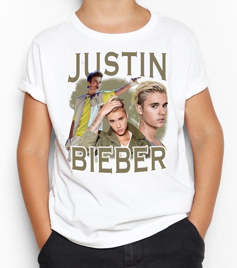JUSTIN BIEBER T Shirt Design PNG, Vintage Rap Bootleg Png, Instant ...