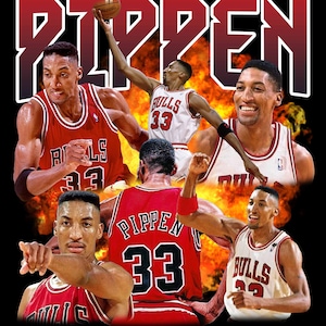 Pippen Png T-shirt Design, 300 DPI PNG File Ready to Print,basketball ...
