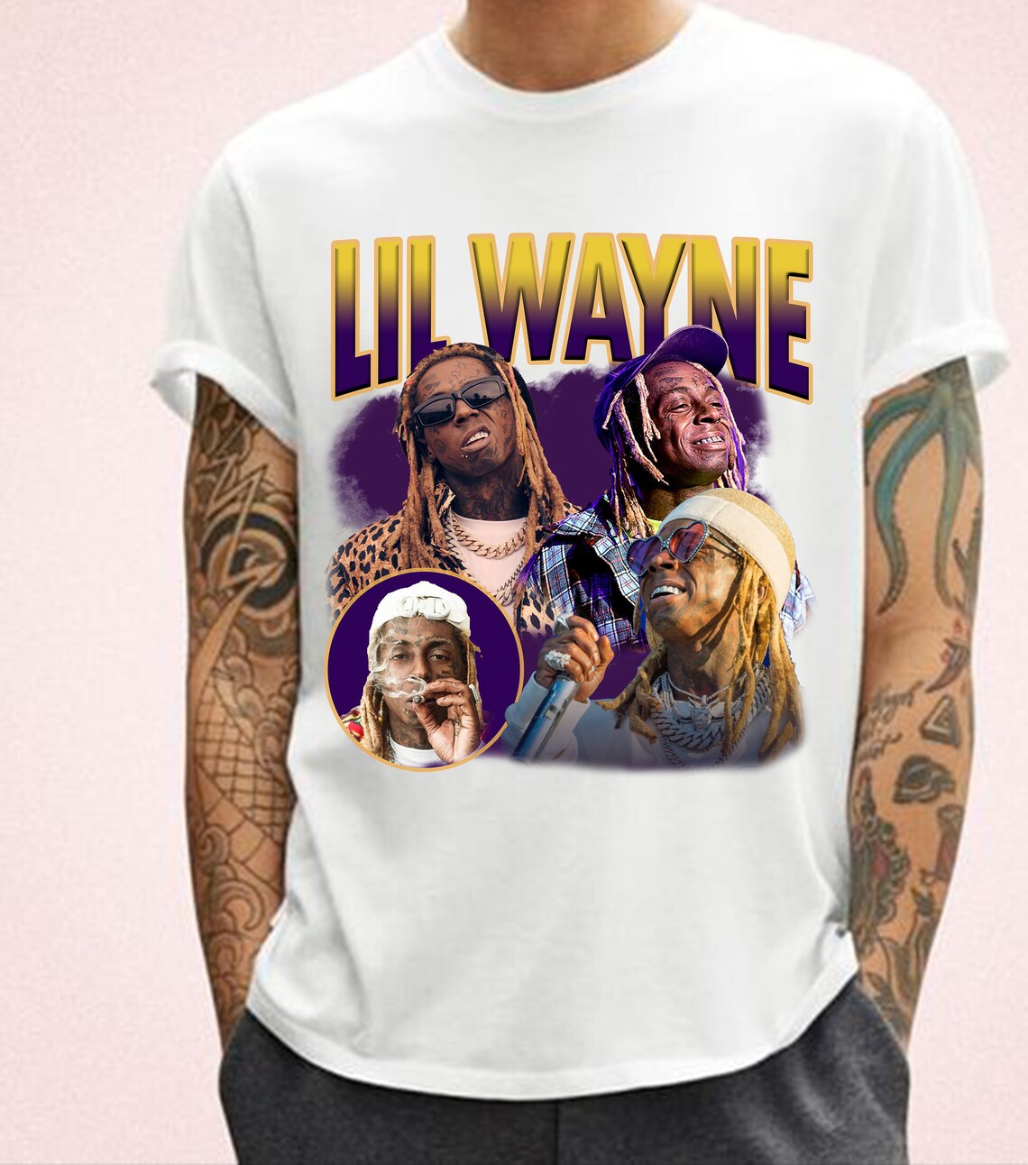 LIL WAYNE T Shirt Design. PNG Digital 4500x5100 Px. Rapper Rap, Hiphop ...
