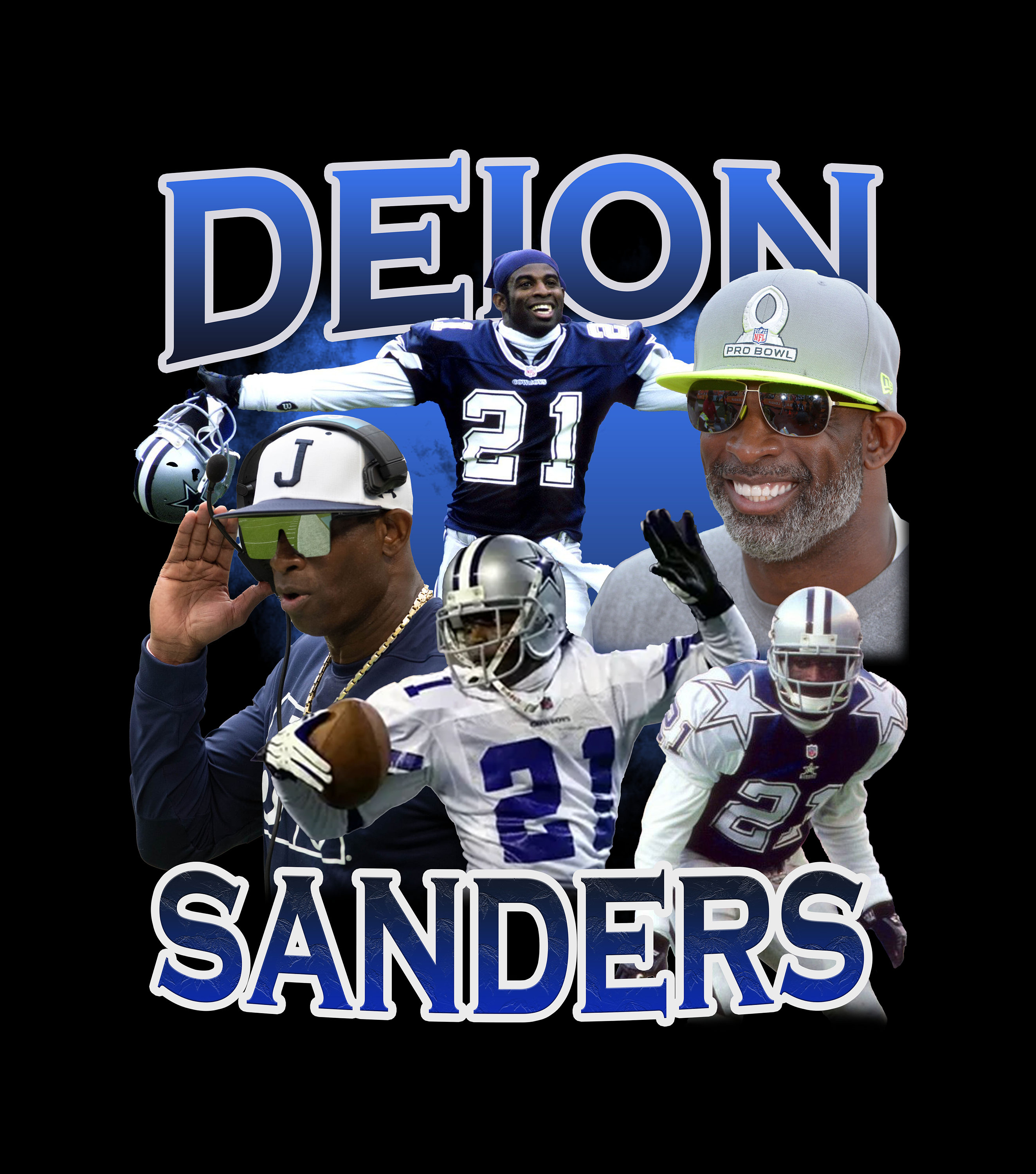 Deion Sanders T-shirt Design PNG Digital Instant Download - Etsy
