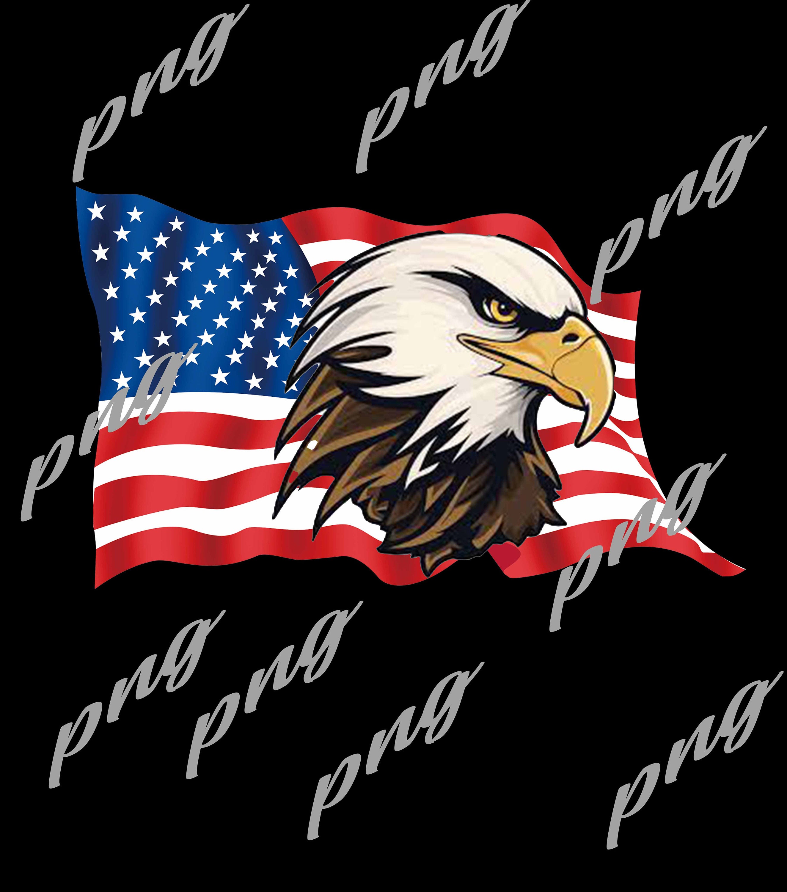 USA Patriotic Eagle Flag PNG Transparent Clipart Abstact Design ...