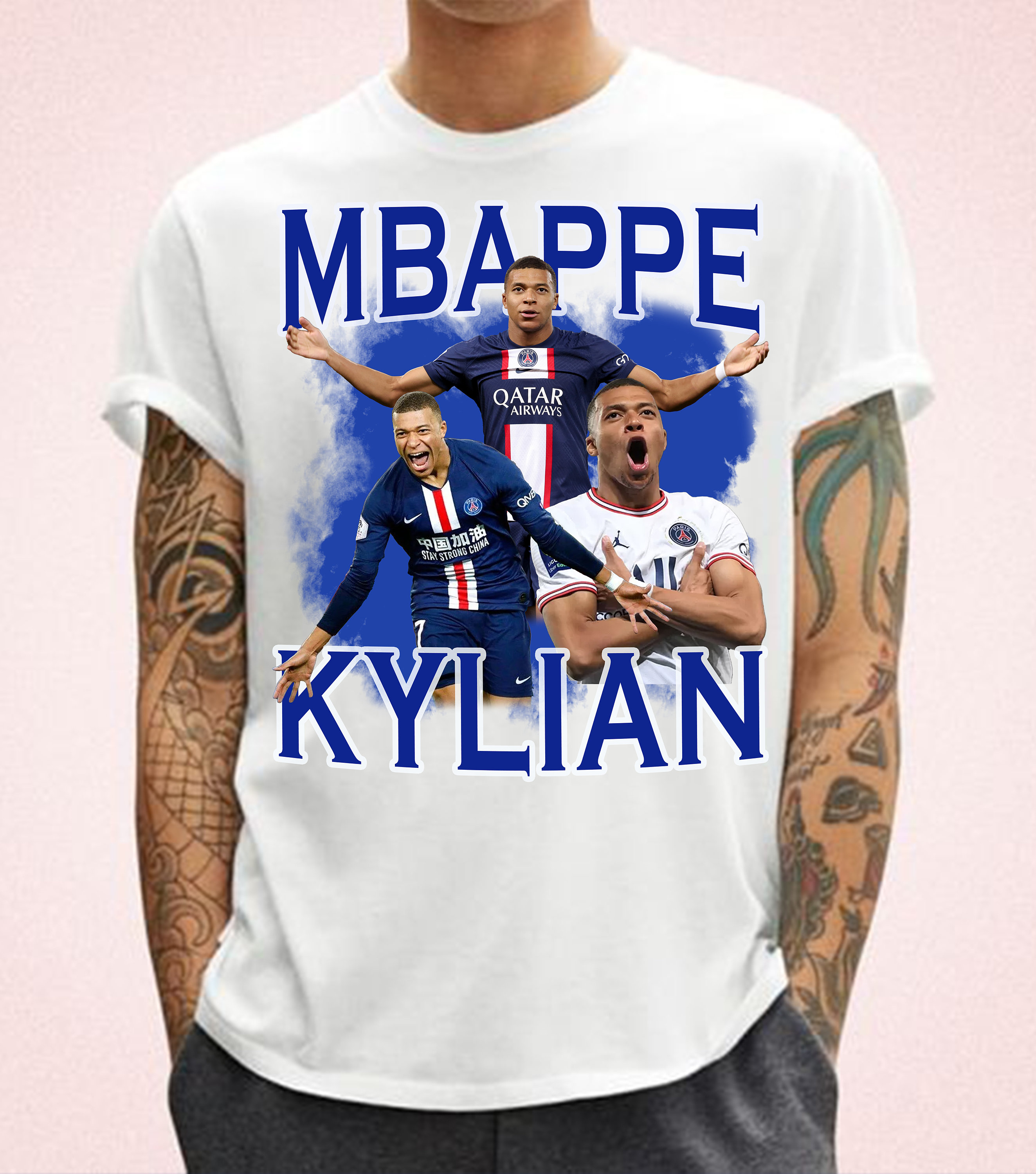 Kylian Mbappe | T-shirt PNG | Bootleg T-shirt PNG | Printable Bootleg T ...