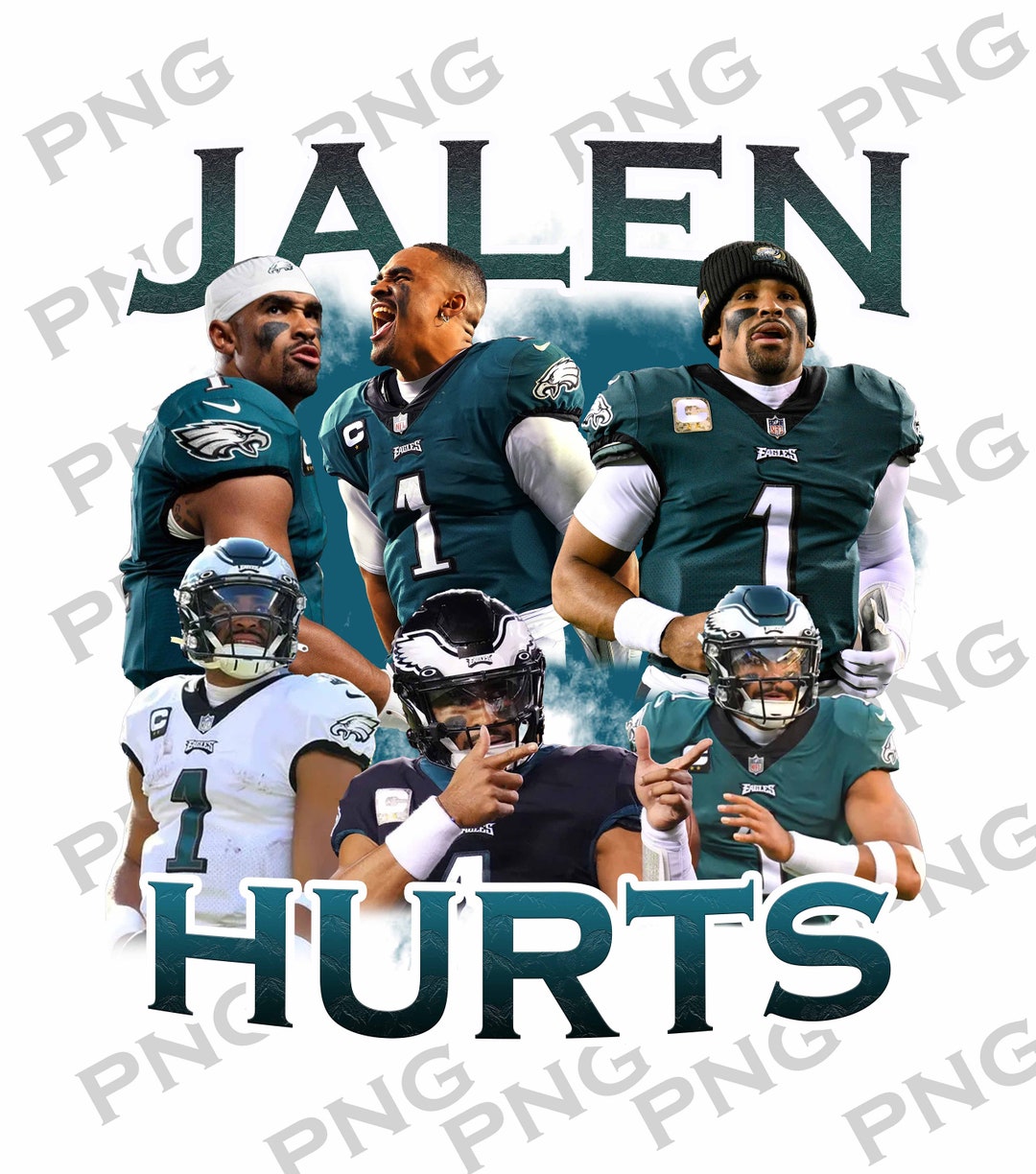 Jalen Hurts PNG T-shirt Design Downloadable File. for T-shirt Printing. for Dtg, Dtf ...