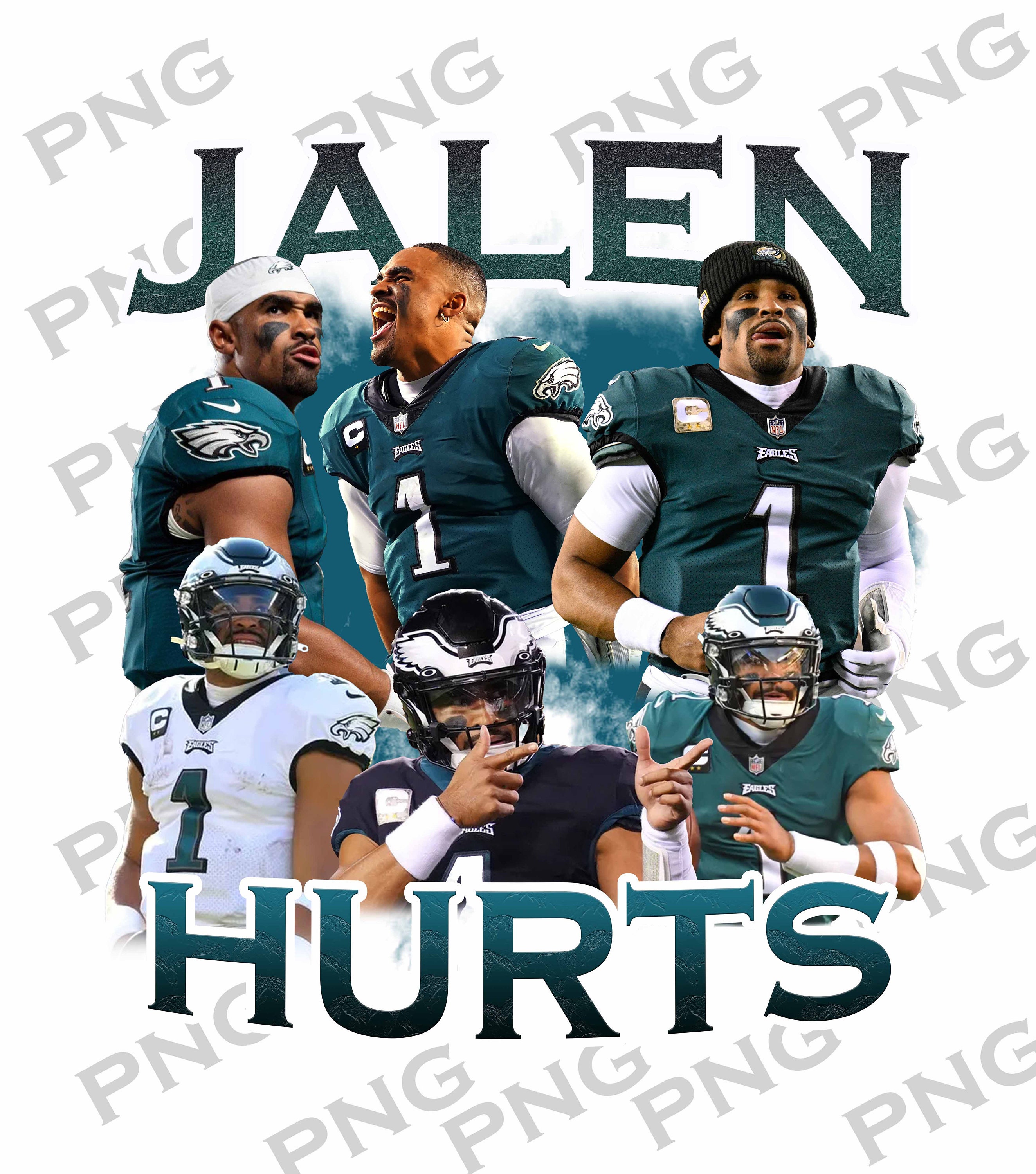Jalen Hurts PNG T-shirt Design Downloadable File. for T-shirt Printing ...