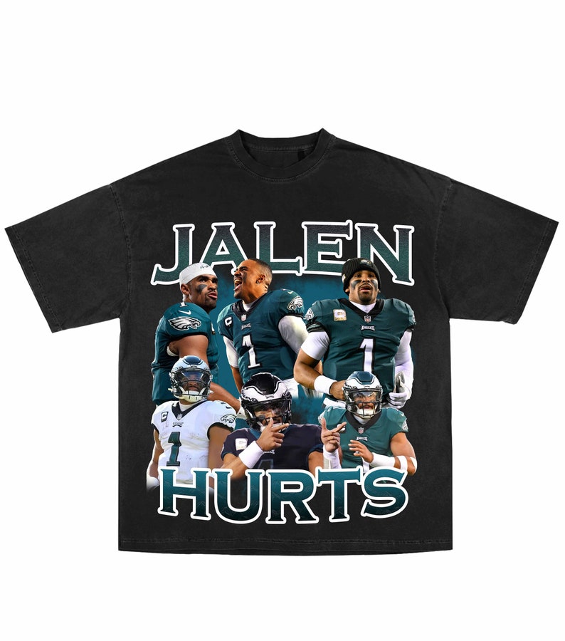 Jalen Hurts PNG T-shirt Design Downloadable File. for T-shirt Printing. for Dtg, Dtf ...