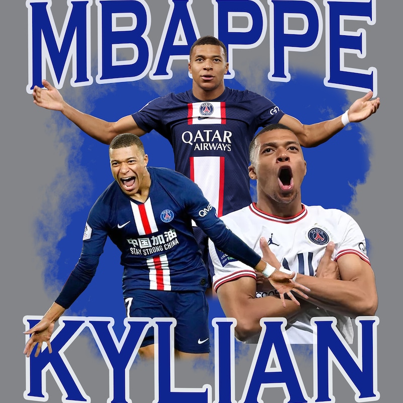 Kylian Mbappé Jersey Svg - Etsy