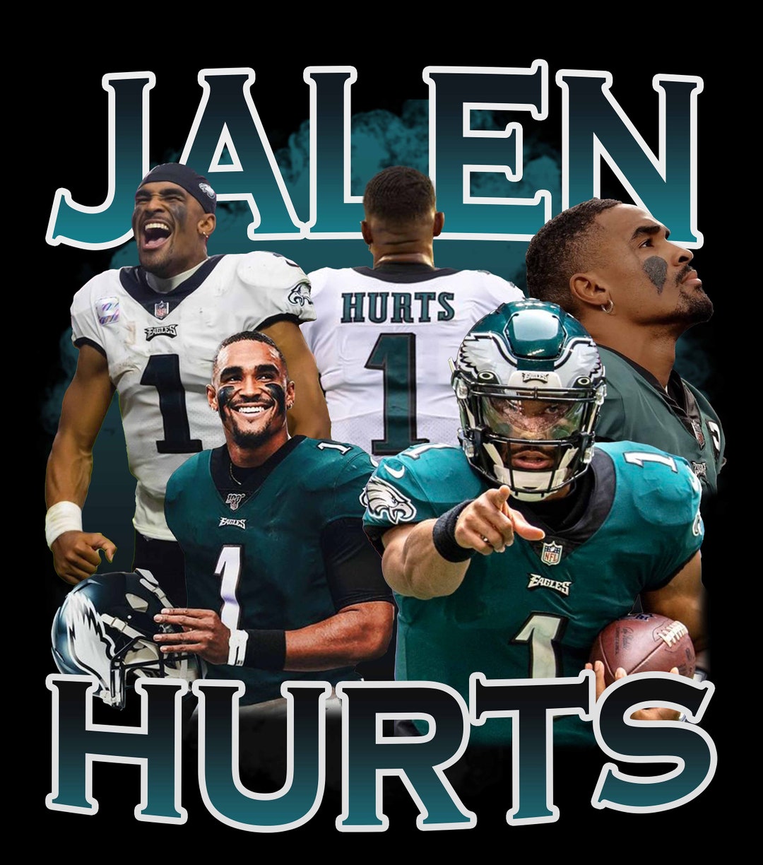Jalen Hurts T-shirt Design PNG Digital Instant Download - Etsy