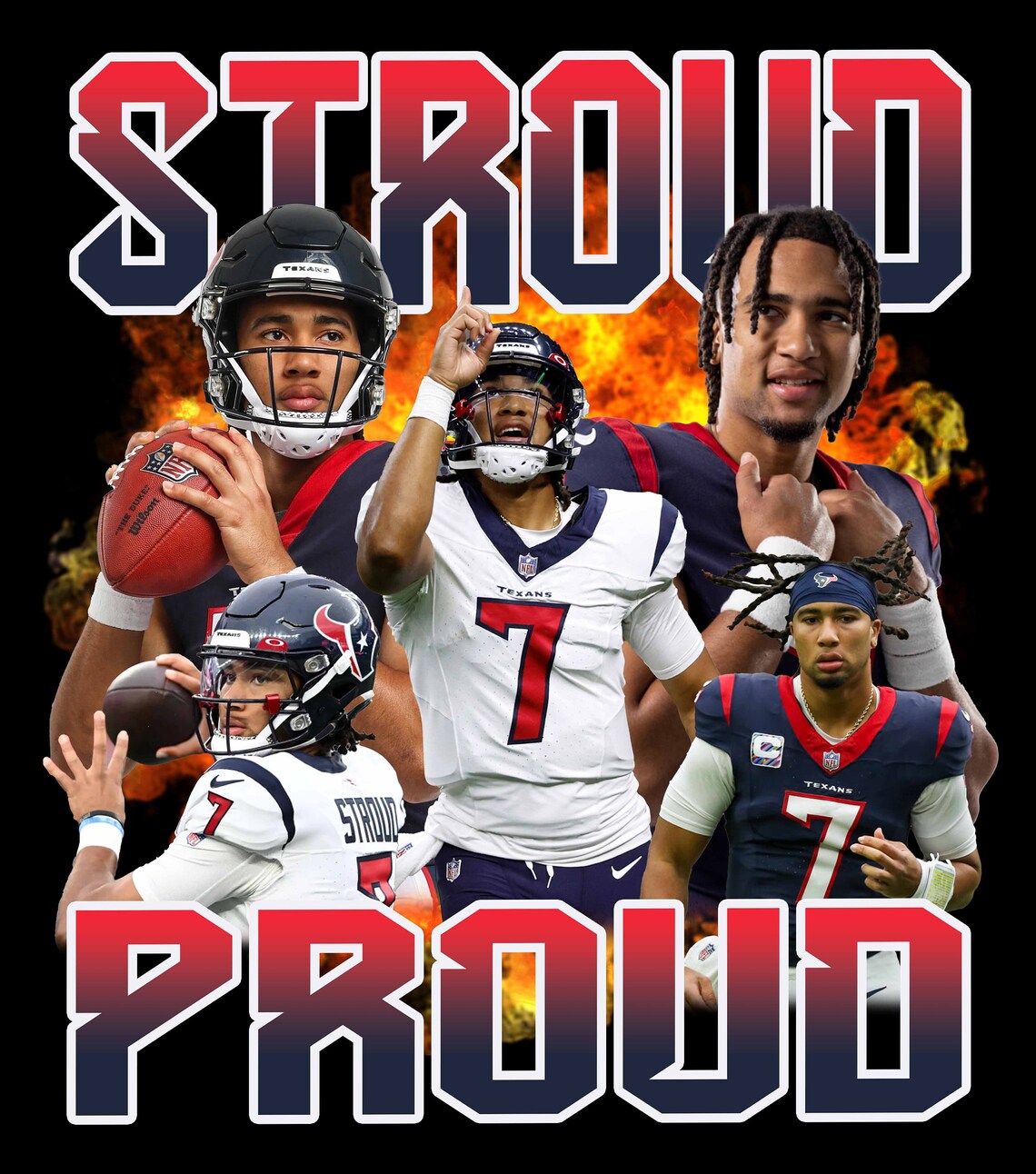 Cj Stroud T-shirt Design PNG ,STROUD PROUD Png ,digital Instant ...