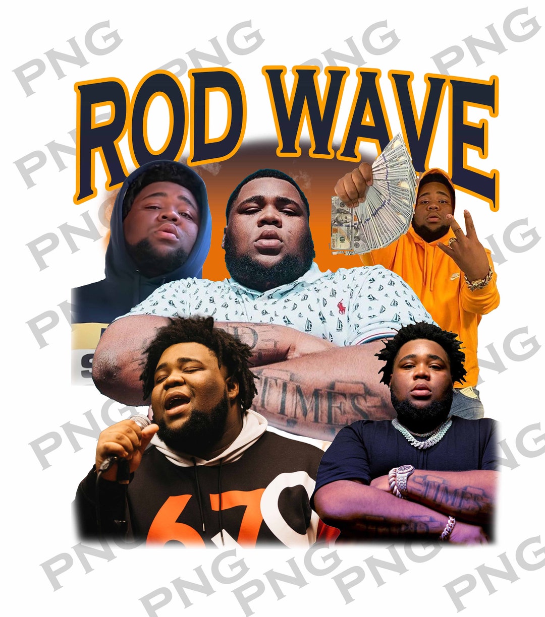 Rod Wave Wpng Png T-shirt Design Downloadable File. for Tshirt Printing ...