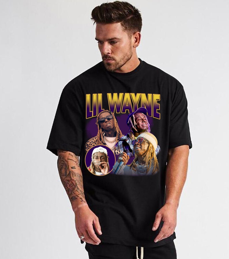 LIL WAYNE T Shirt Design. PNG Digital 4500x5100 Px. Rapper Rap, Hiphop ...