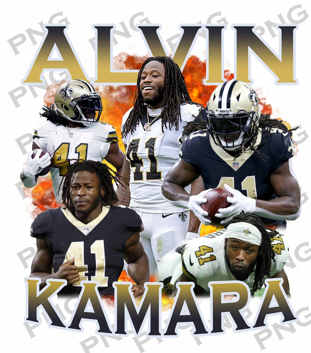 Alvin Kamara | T-shirt PNG | Bootleg T-shirt PNG | Printable Bootleg T-shirt Design | NO Saints ...
