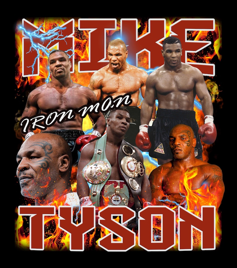 Vintage Mike Tyson Iron Mike PNG T-shirt, Mike Tyson Shirt, Iron Mike ...