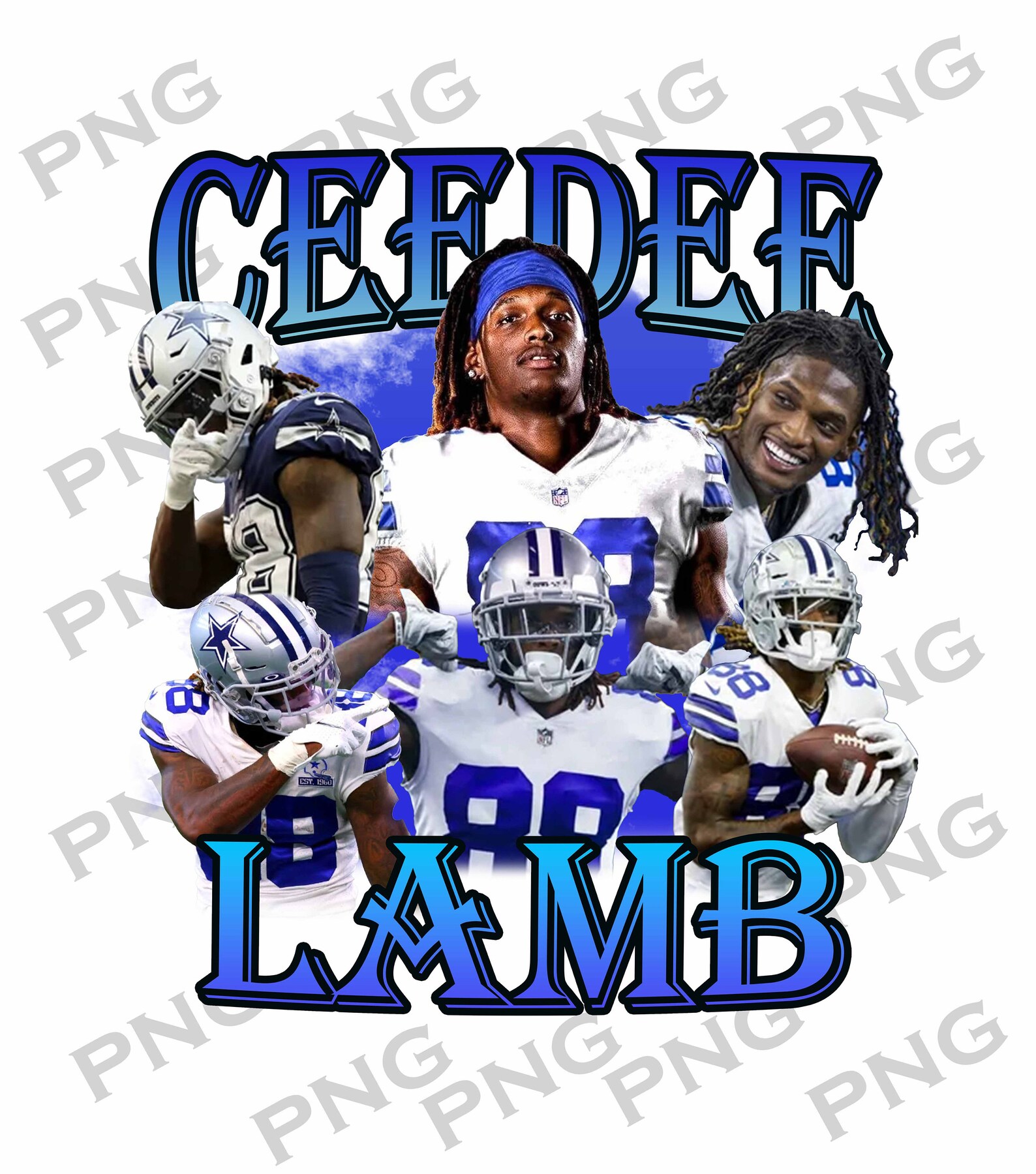 Ceedee Lamb PNG T Shirt Design Football Team Shirt Design Png Vector ...