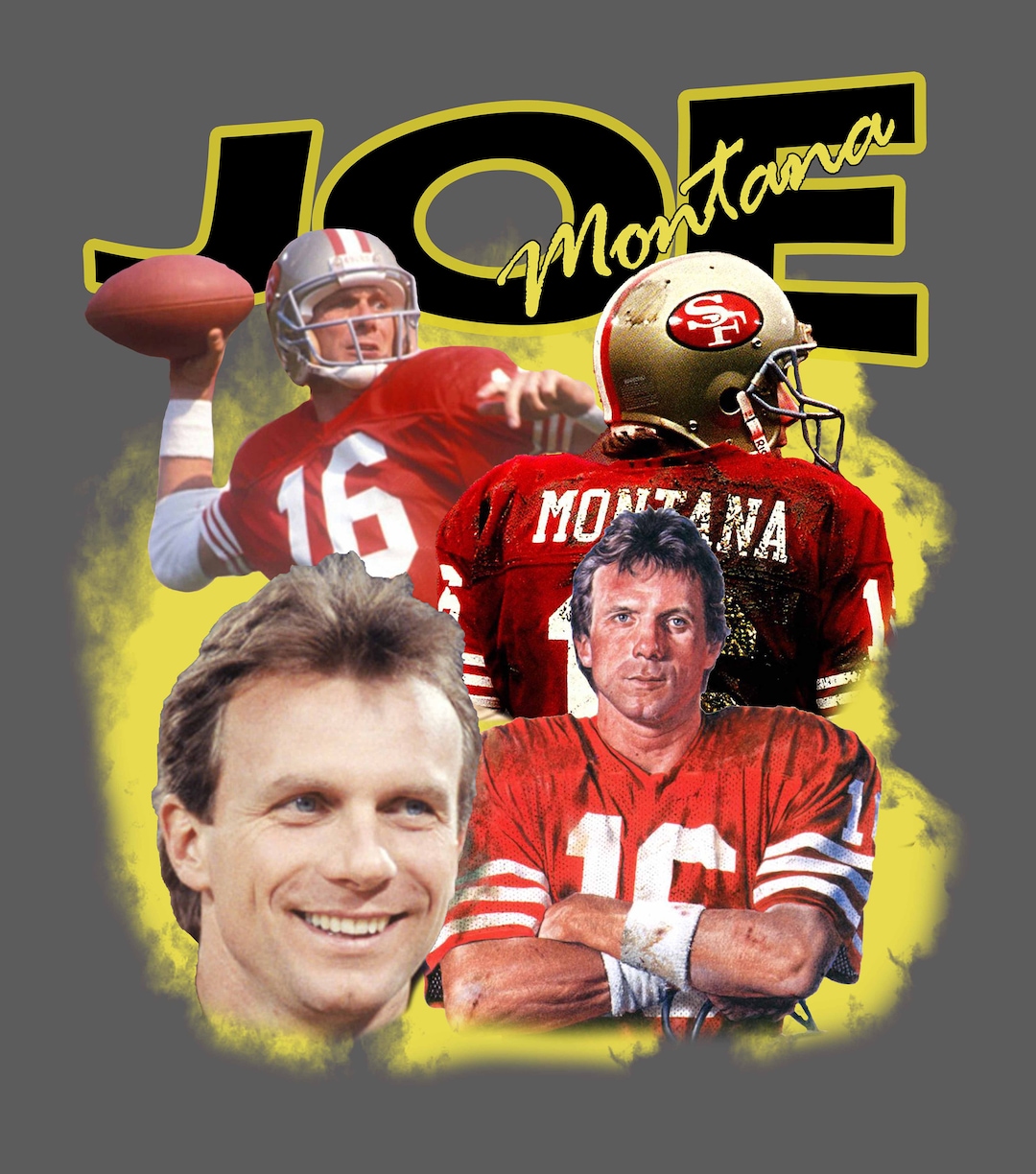 Joe Montana Png, Joe Montana Tee Desing, Tshirt Desing, 300dpi - Etsy
