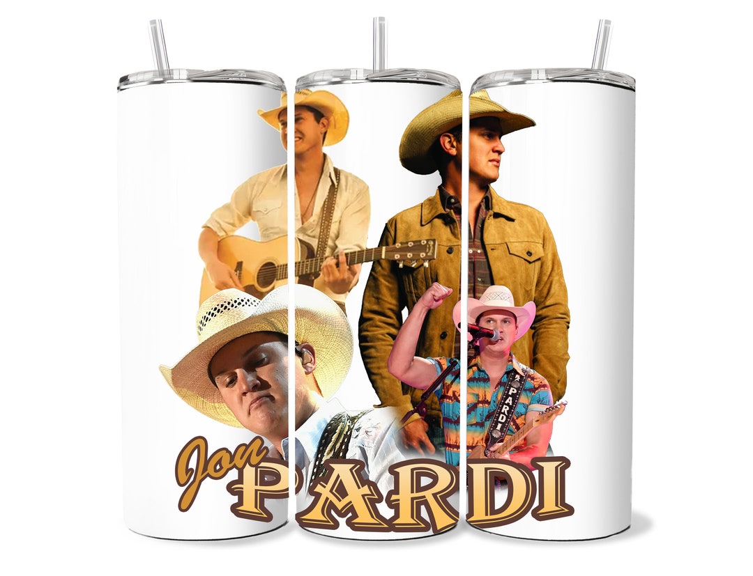 Jon Pardi 20 Oz Tumbler Png Desing , Vintage Jon Pardi 90s Png Tumbler, Jon Pardi Tumbler Design ...