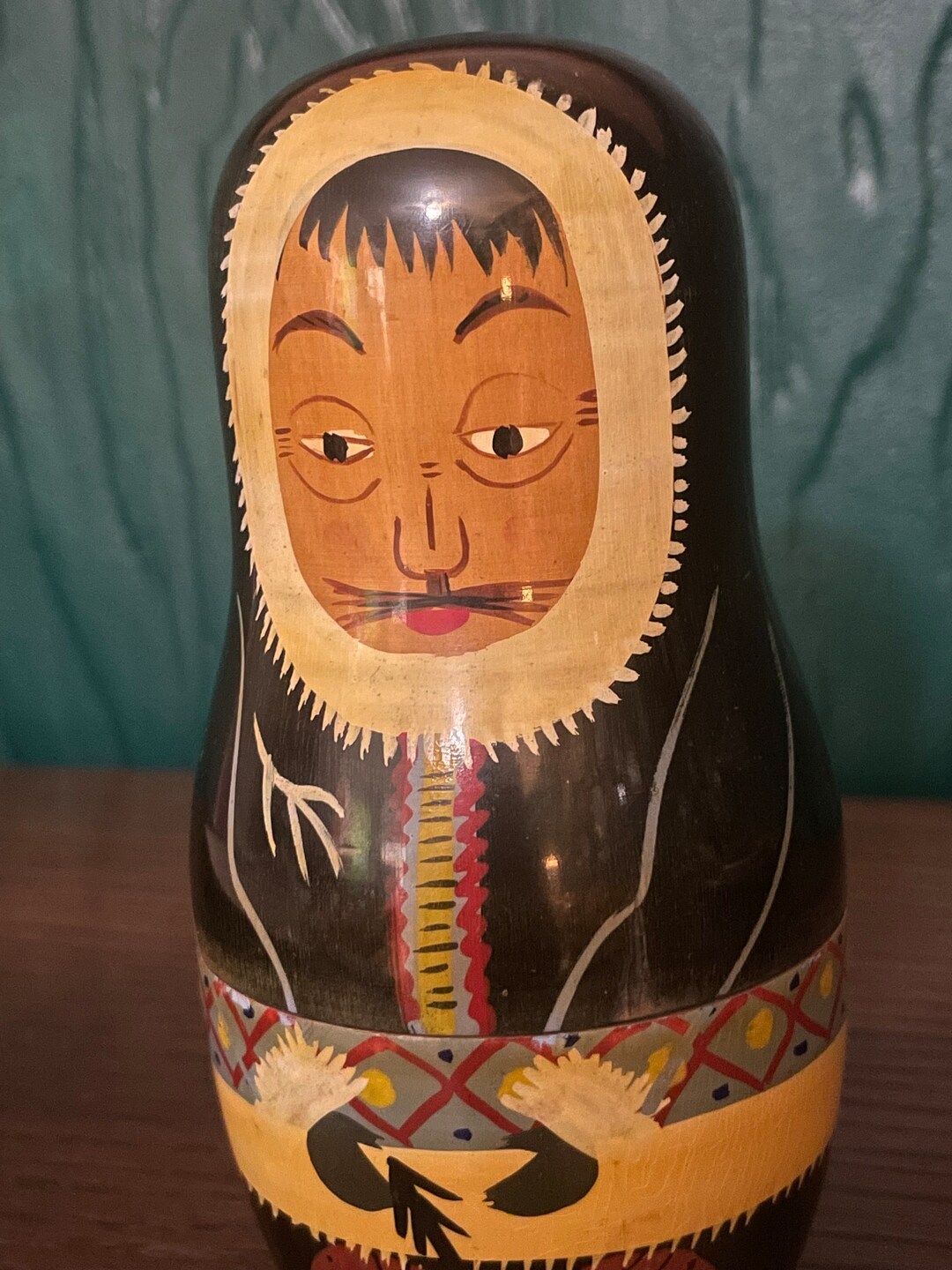 Native American , Inuit, Nesting Dolls Set, Hand Painted, Folk Art - Etsy