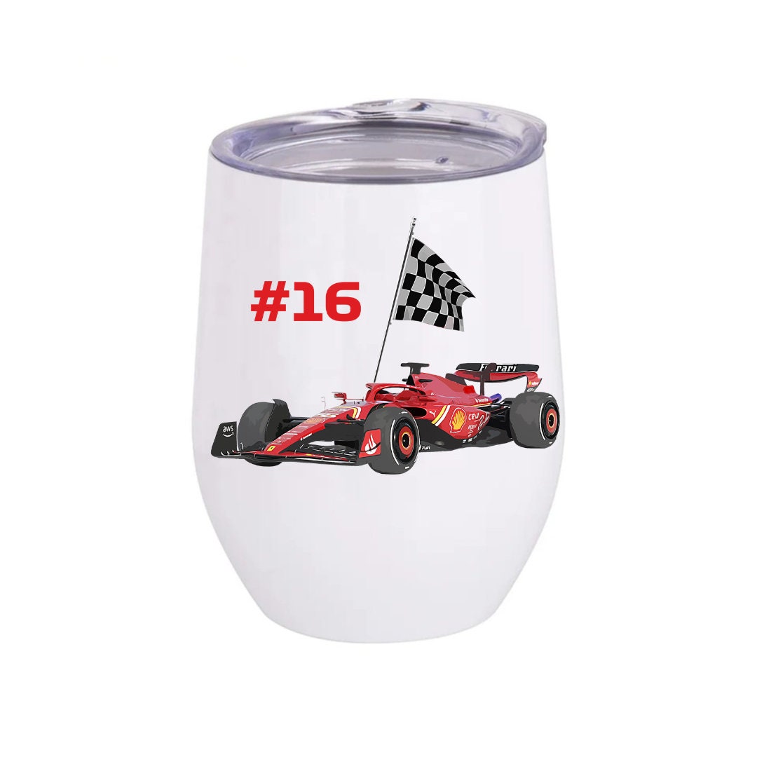 Formula 1 Ferrari F1 Wine Tumbler - Charles Leclerc and Carlos Sainz ...