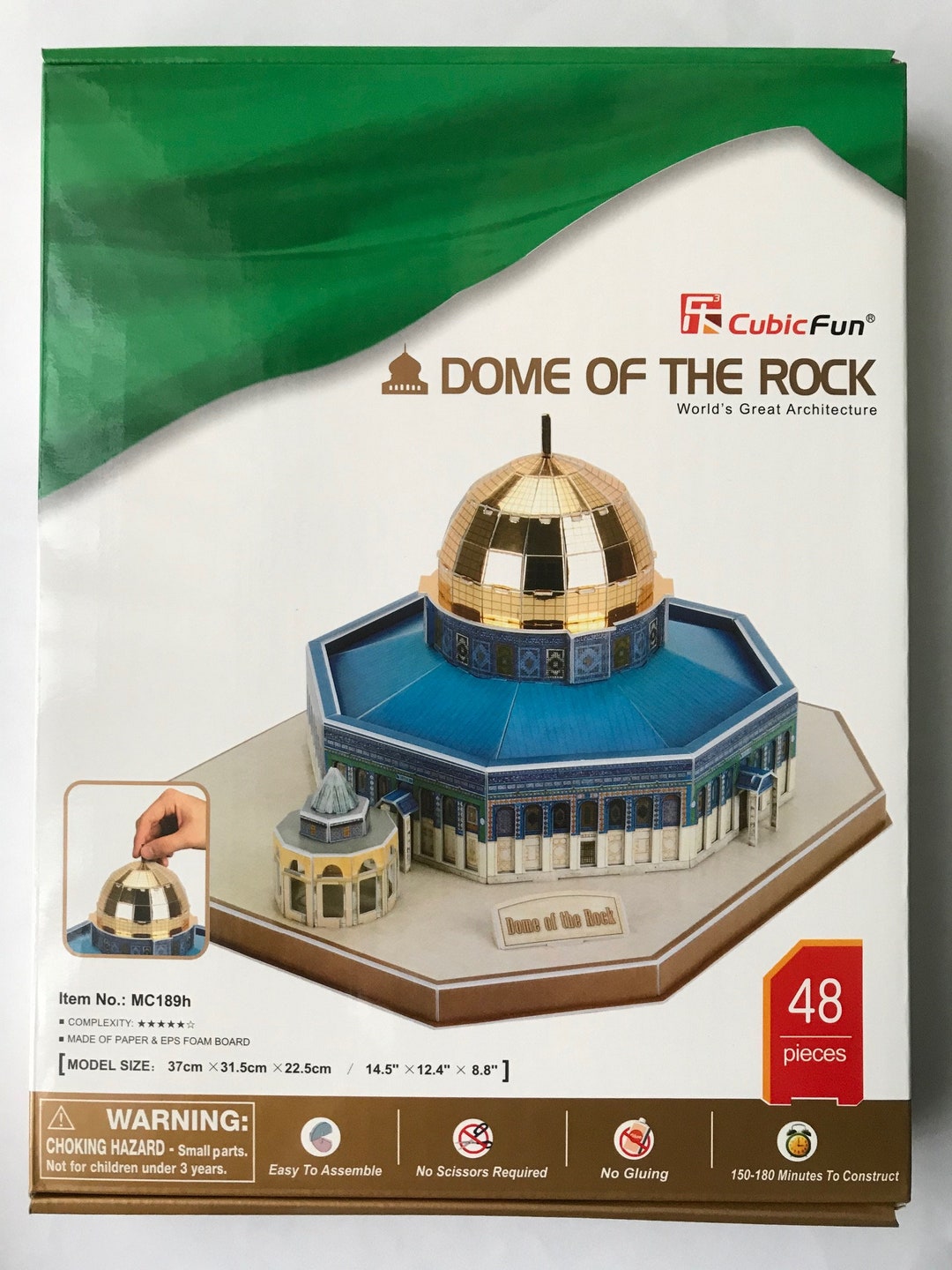 3D Puzzle Dome of the Rock Cubicfun Jerusalem Temple Mount Islam - Etsy