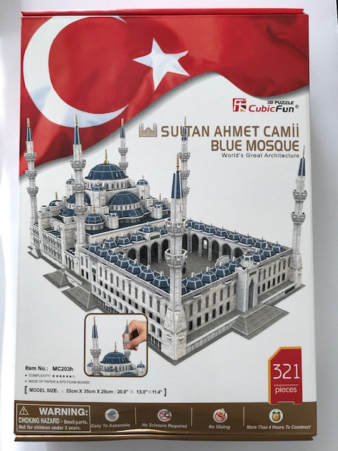3D Puzzle Sultan Ahmet Mosque - Blue Mosque Istanbul Cubic Fun - Etsy