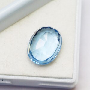 Natural Light Blue Aquamarine Oval Cut 14.10ct Blue Aquamarine Genuine ...