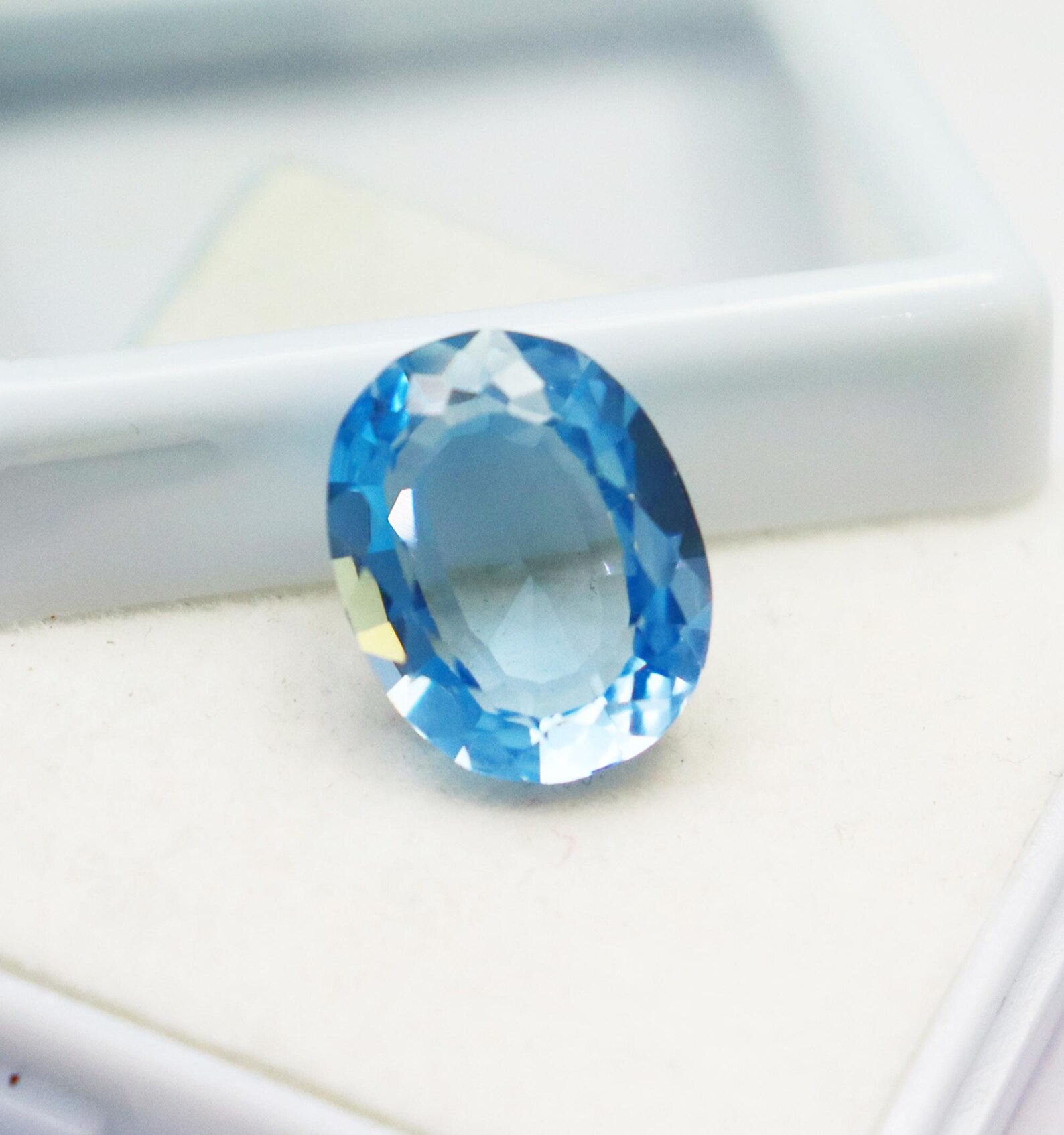 Natural Light Blue Aquamarine Oval Cut 14.10ct Blue Aquamarine Genuine ...