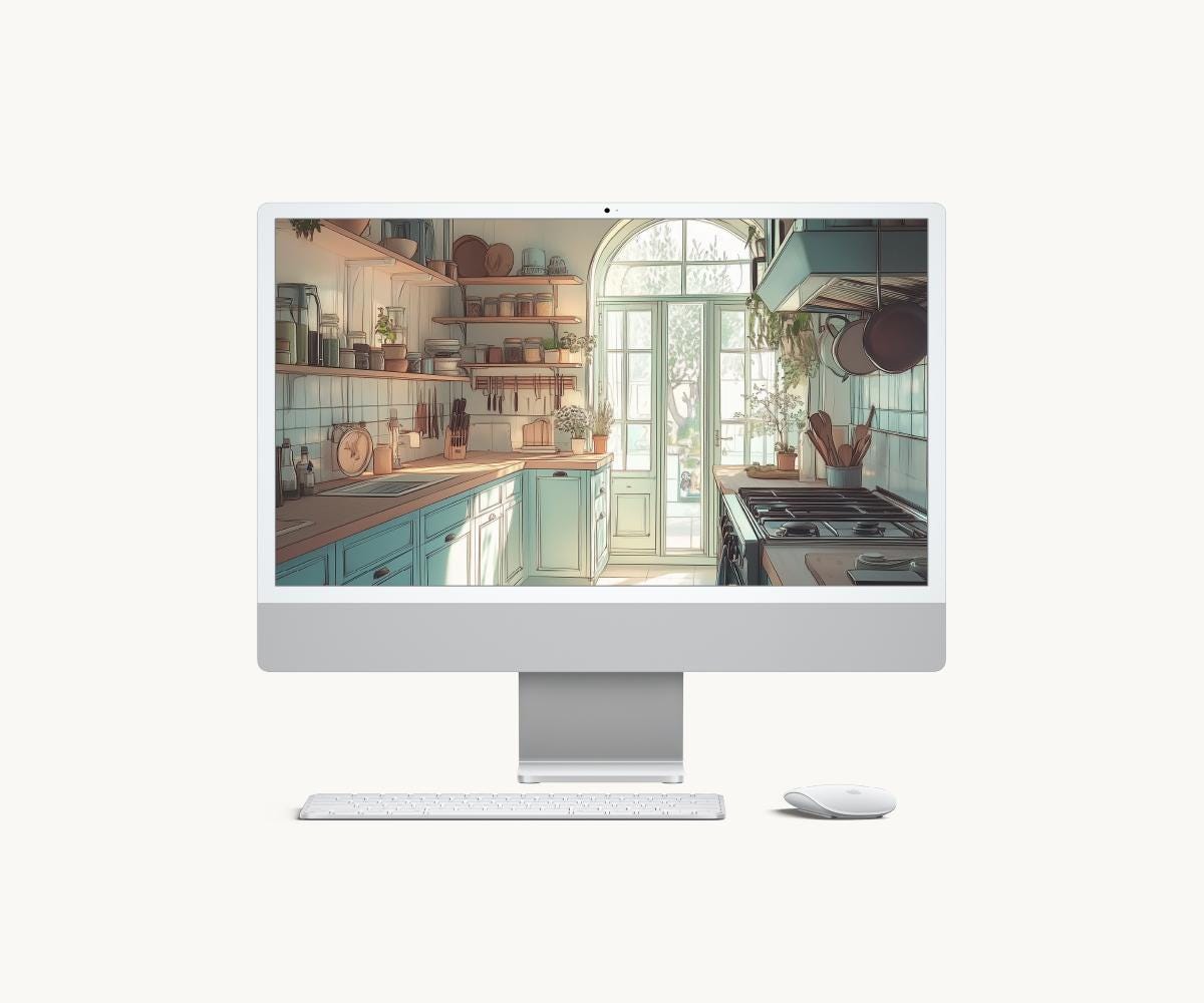 Cozy Pastel Wallpaper, Screensaver, Cute, Aesthetic Japan Inspired ...